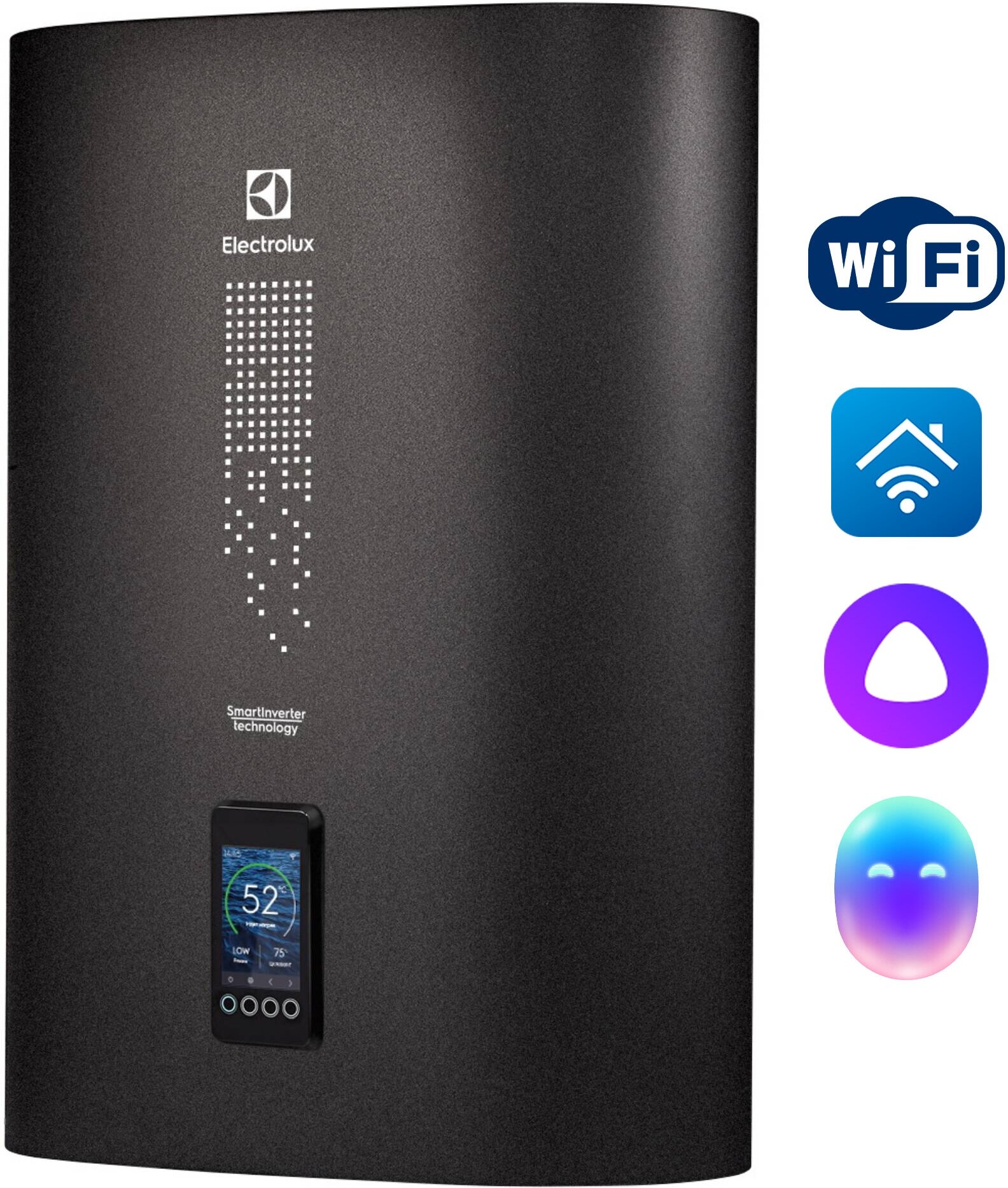 Накопительный электрический водонагреватель Electrolux EWH 30 SmartInverter, черный