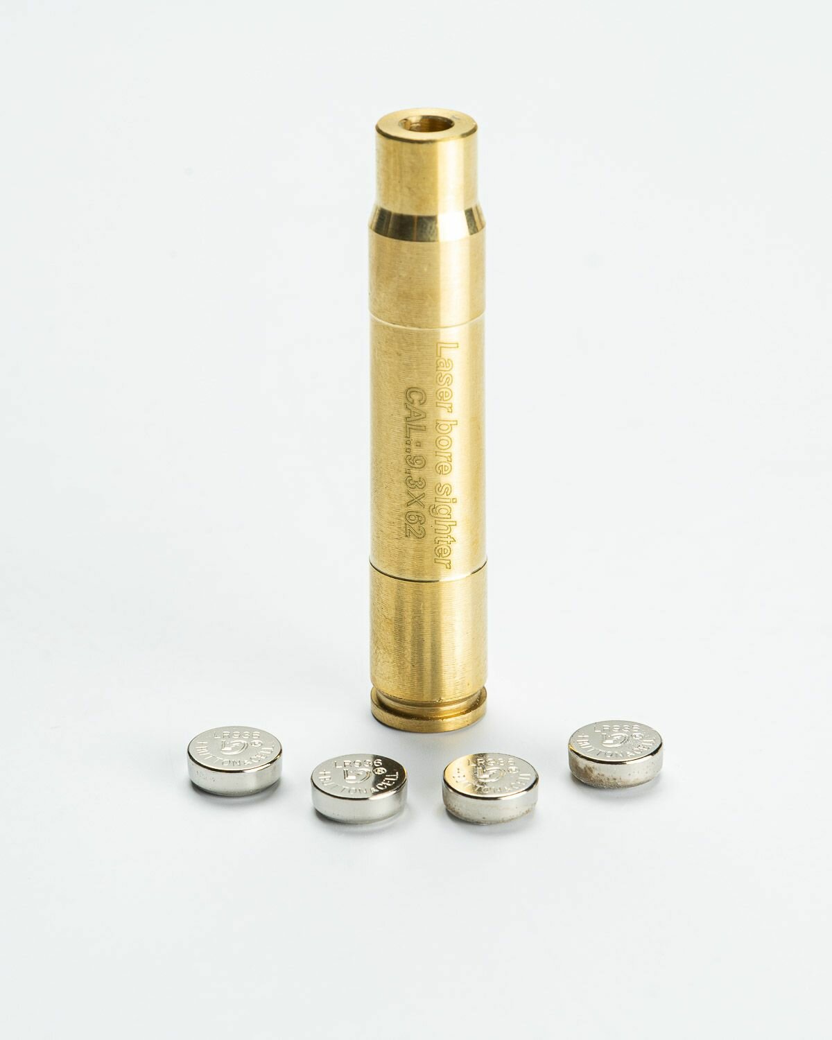 Лазерный патрон ShotTime "ColdShot", латунь, красный лазер, 9,3х62