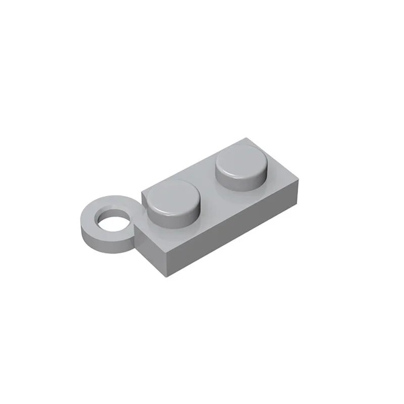 Серый блок LEGO 2x2 с отверстием, 194-light grey