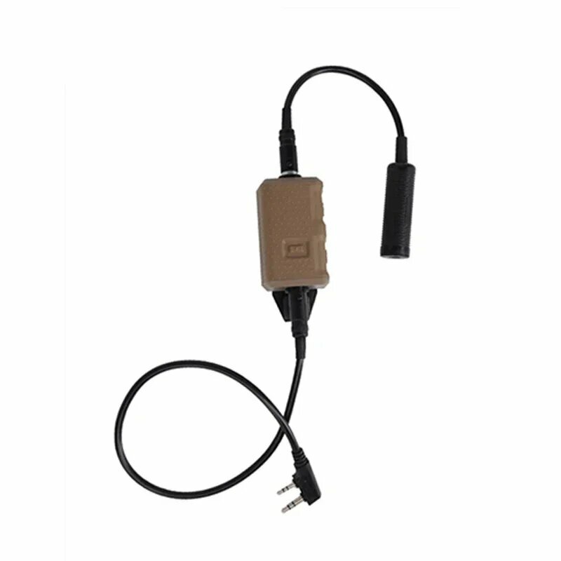 FCS Тактический V20 PTT для гарнитуры AMP TAN