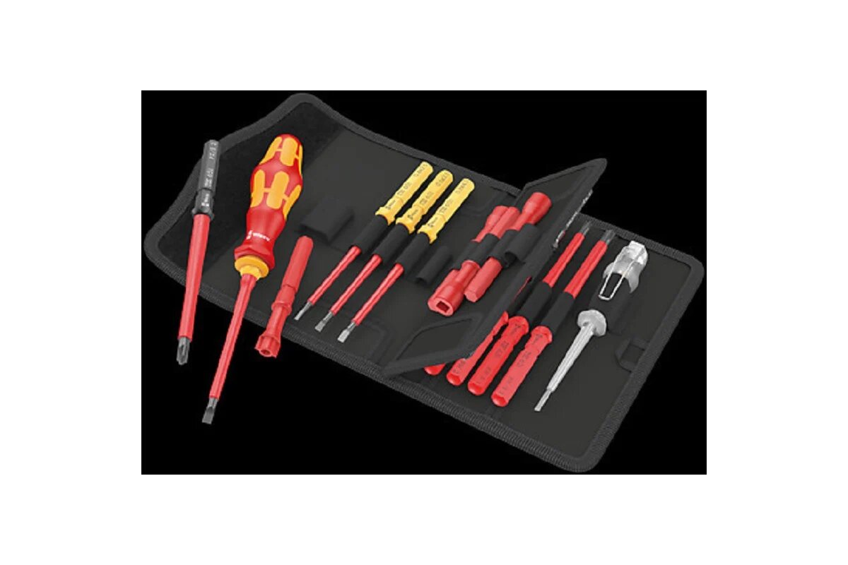 WERA Набор насадок с отверткой-битодержателем Kraftform Kompakt VDE 18 Universal 1 Tool Finder 1x9x98; 1 x PH 1x157; 1 x PH 2x157; 1 x PZ 1x157; 1 x PZ 2x157; 1x1x154; 1x2x154; 1x1x1 WE-006613