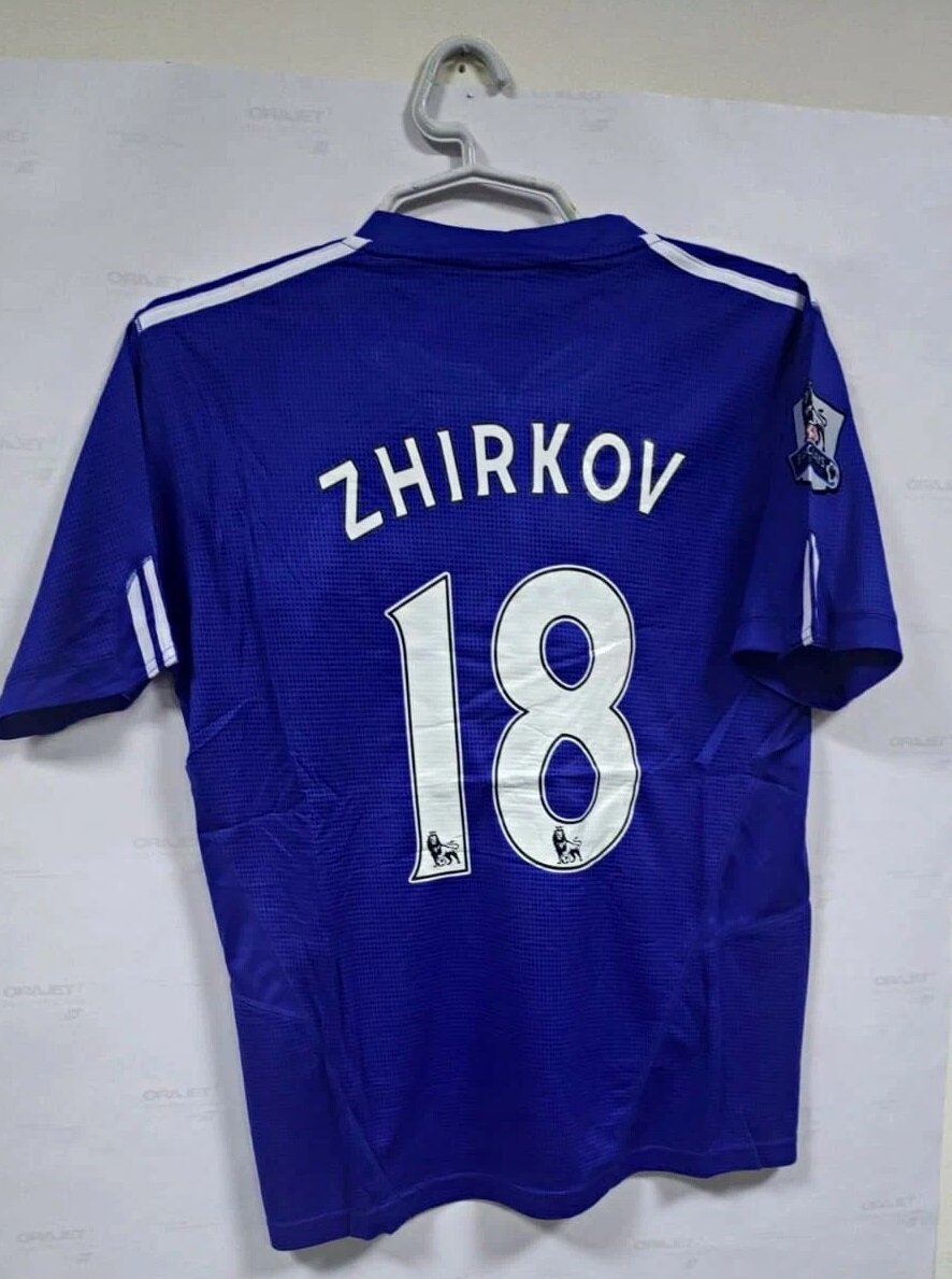 Для футбола Жирков Челси размер L (русский 48 маломерка) форма (майка + шорты) футбольного клуба CHELSEA (англия) №18 ZHIRKOV синяя