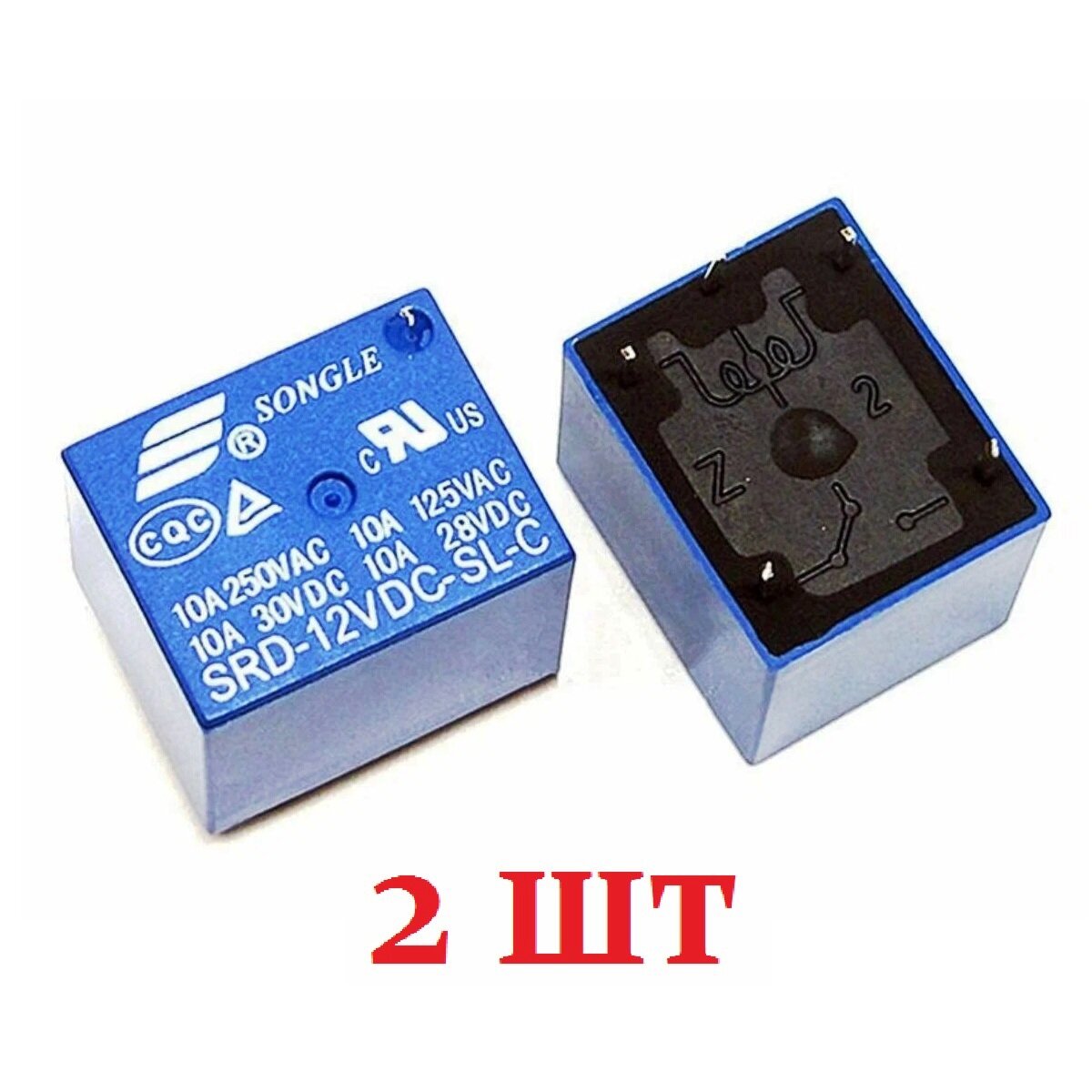 Реле 12v SRD-12VDC-SL-C (2 шт)