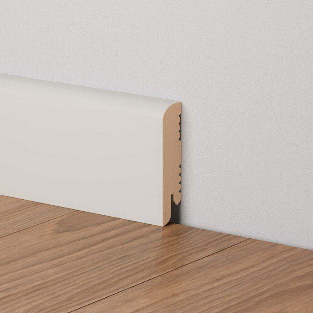 Плинтус Напольный МДФ Ликорн К-02 Светло-Серый В70хТ16х2050 мм / DeArtio.