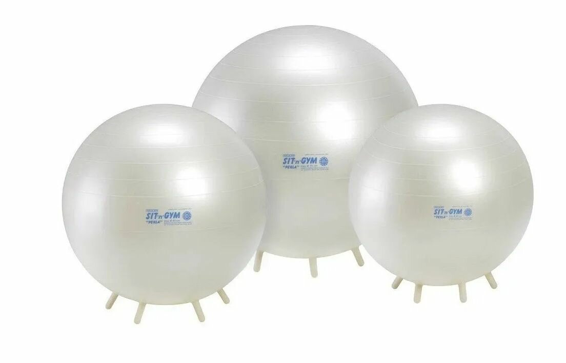 Мяч "Sit 'n' Gym " с BRQ 55 см (Perla), система "антивзрыв"