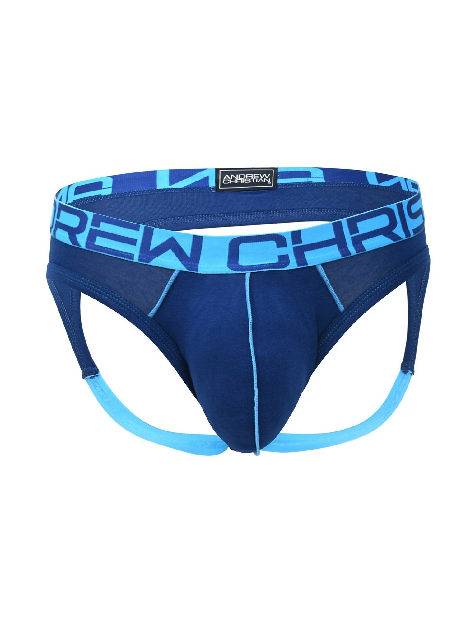 Трусы-джоки "Show-It Locker Room Jock - Navy" / Andrew Christian / Синий / Размер S