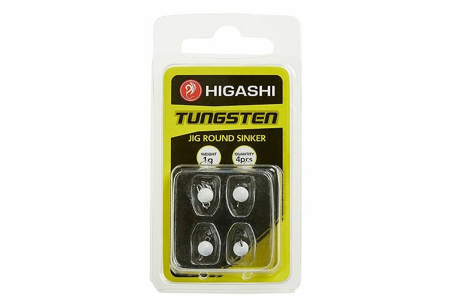 Higashi Грузила Jig Tungsten Sinker R Luminous, 1гр (set-4pcs)