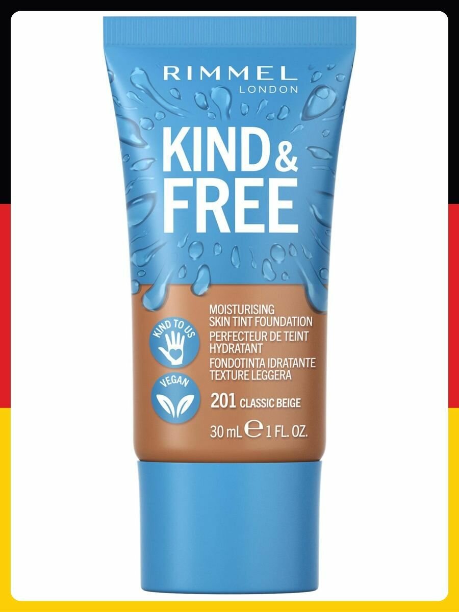 Тональный крем Rimmel Kind & Free Skin Tint Foundation Classic Beige 201