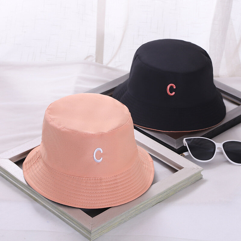 Женская летняя корейская версия, модная студенческая рыбацкая шляпа, универсальная шляпа от солнца, японская шляпа для бассейна со знаменитостями в Интернете, мужская двусторонняя солнцезащитная шляпа