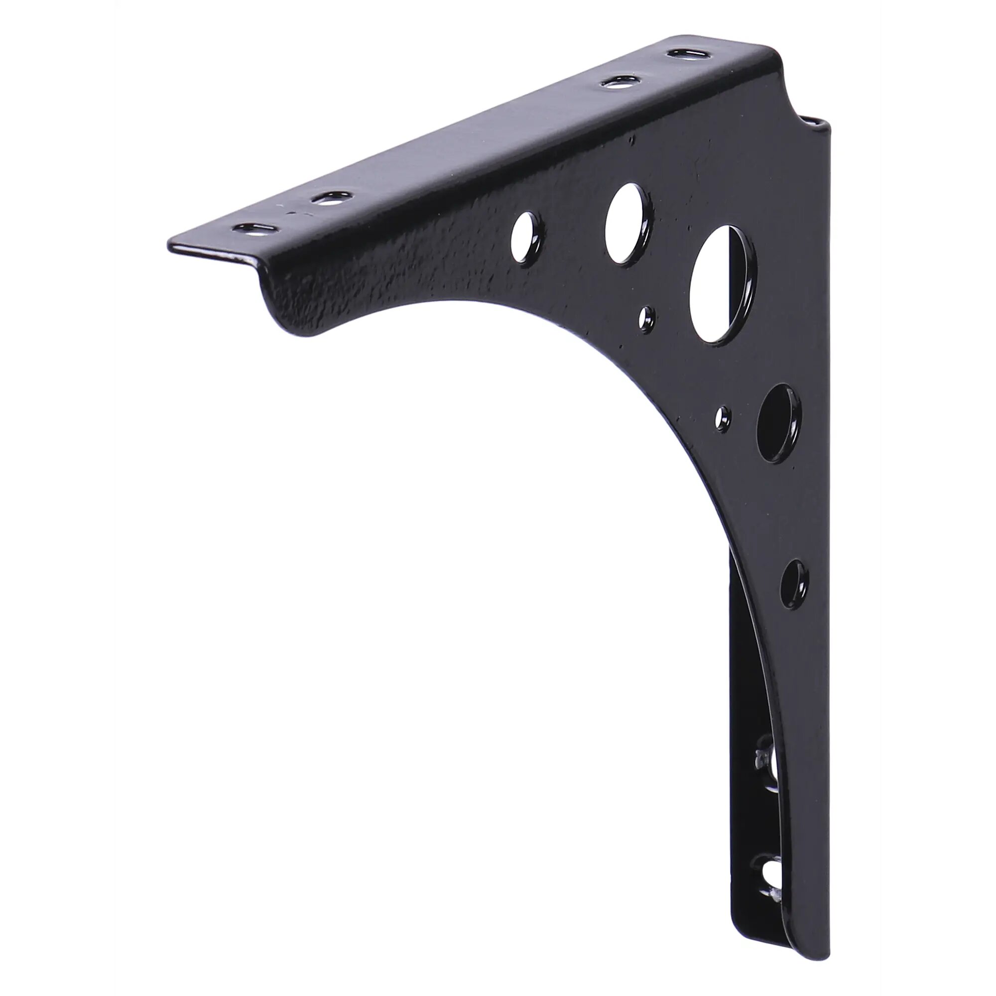 Larvij кронштейн 20x20 см из стали, нагрузка до 25 кг, цвет чёрный, настенный монтаж