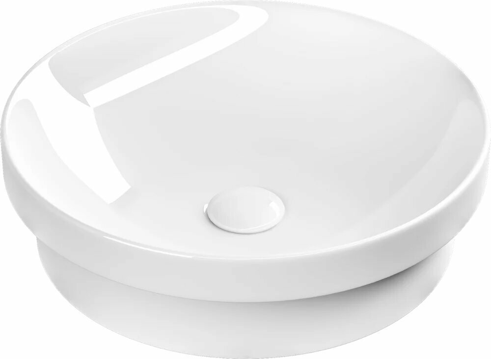 Раковина для ванной STWORKI 3041-KL 43 см, подвесная, круглая, фаянсовая