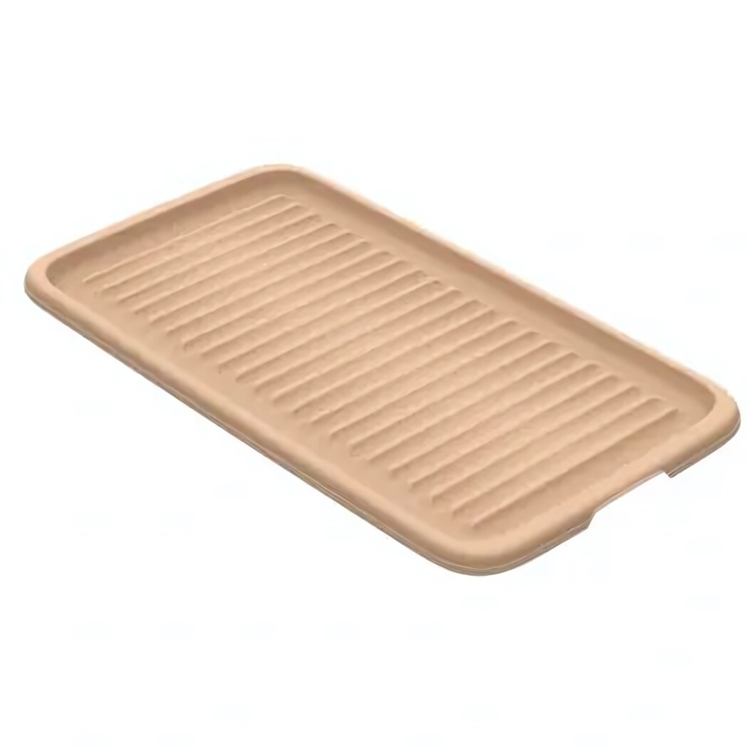 Лоток для обуви "Стиль" 71*39*2,1см, пластик какао, ребристая поверхность
