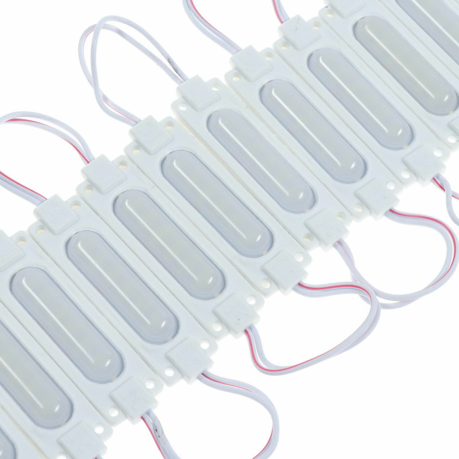 Светодиодный модуль SMD5730, 2 Вт, 6 LED, 190 Лм, IP65, 6500К, 12 В, холодный белый, 20 шт.