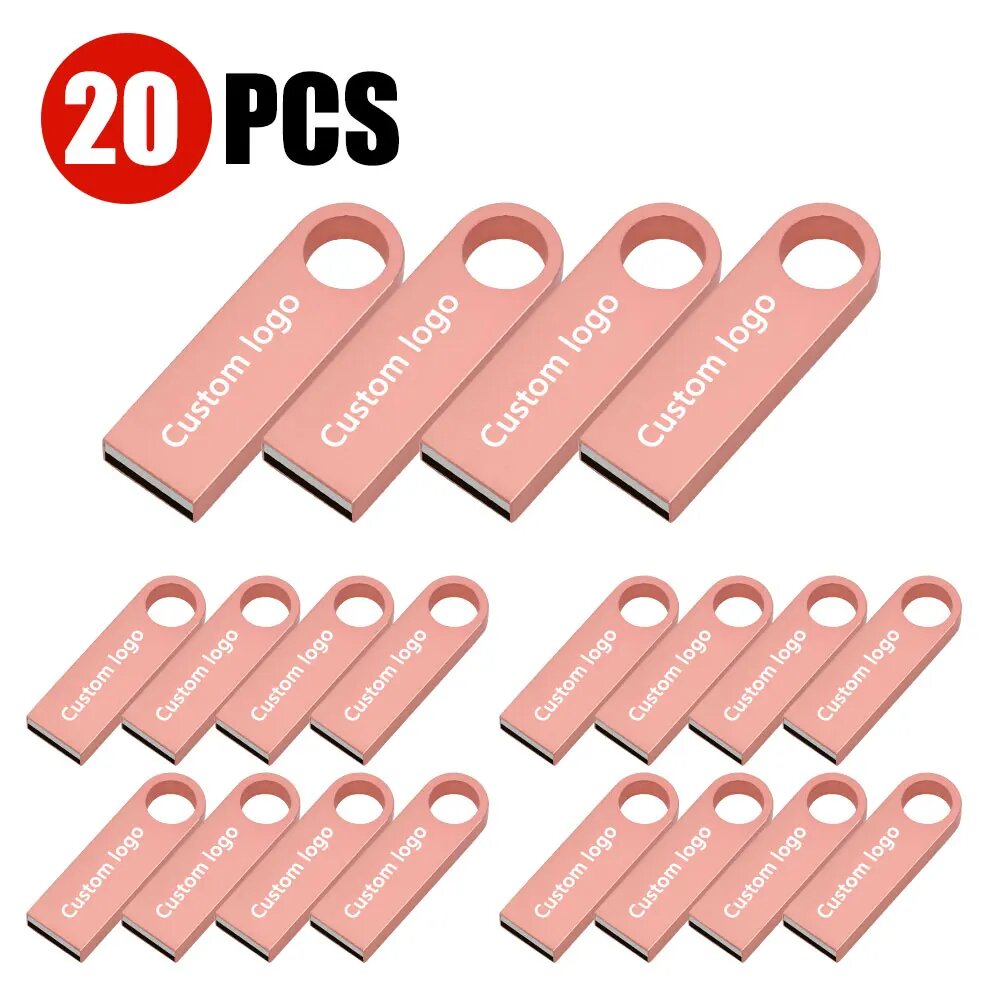 Флешка USB 4GB rose gold 20шт.