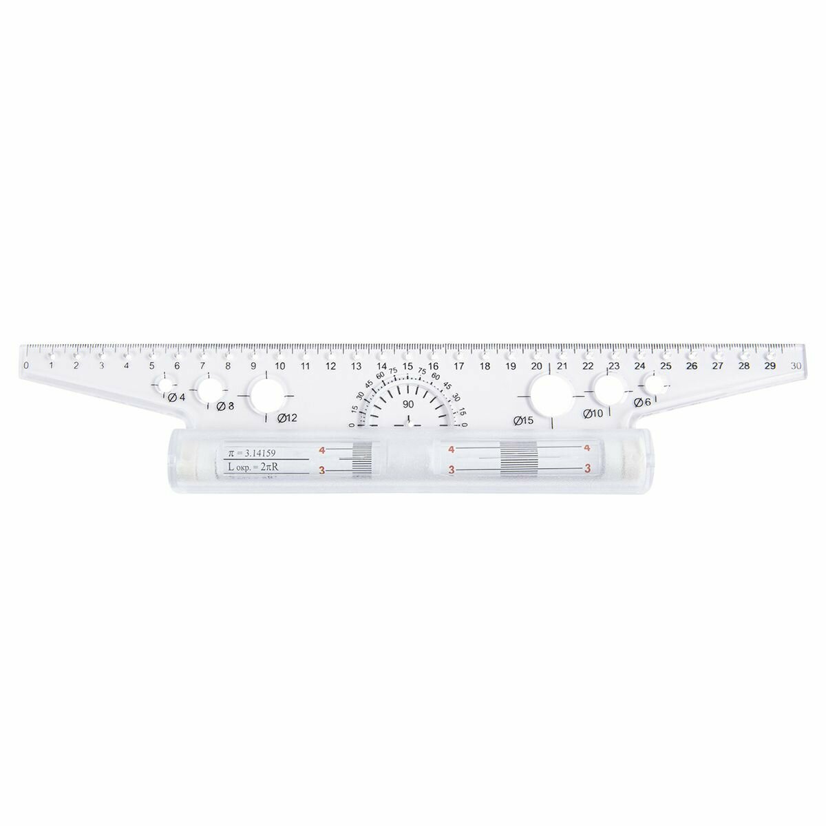 Линейки, транспортиры, шаблоны "Expert Complete" EXNY-30 Рейсшина роликовая 30 см .