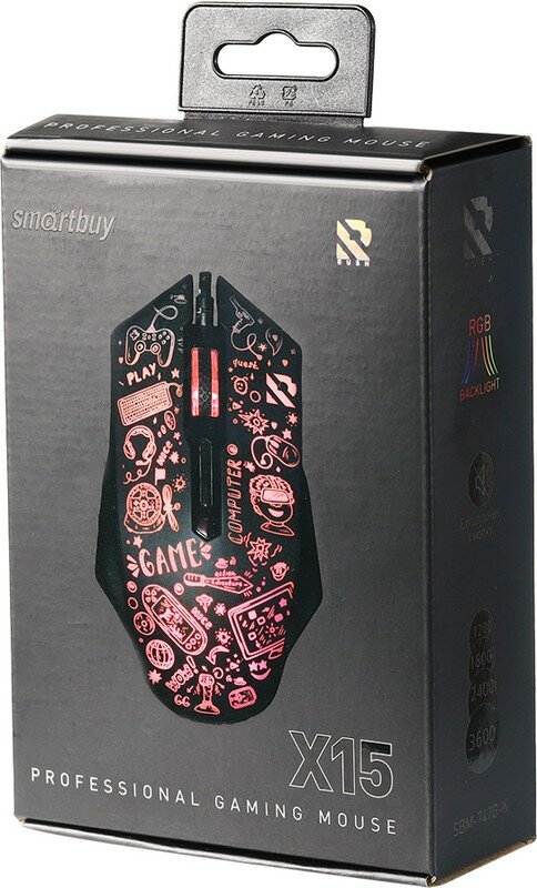 Мышь Smartbuy SBM-745G-K RUSH X15 (SBM-745G-K)