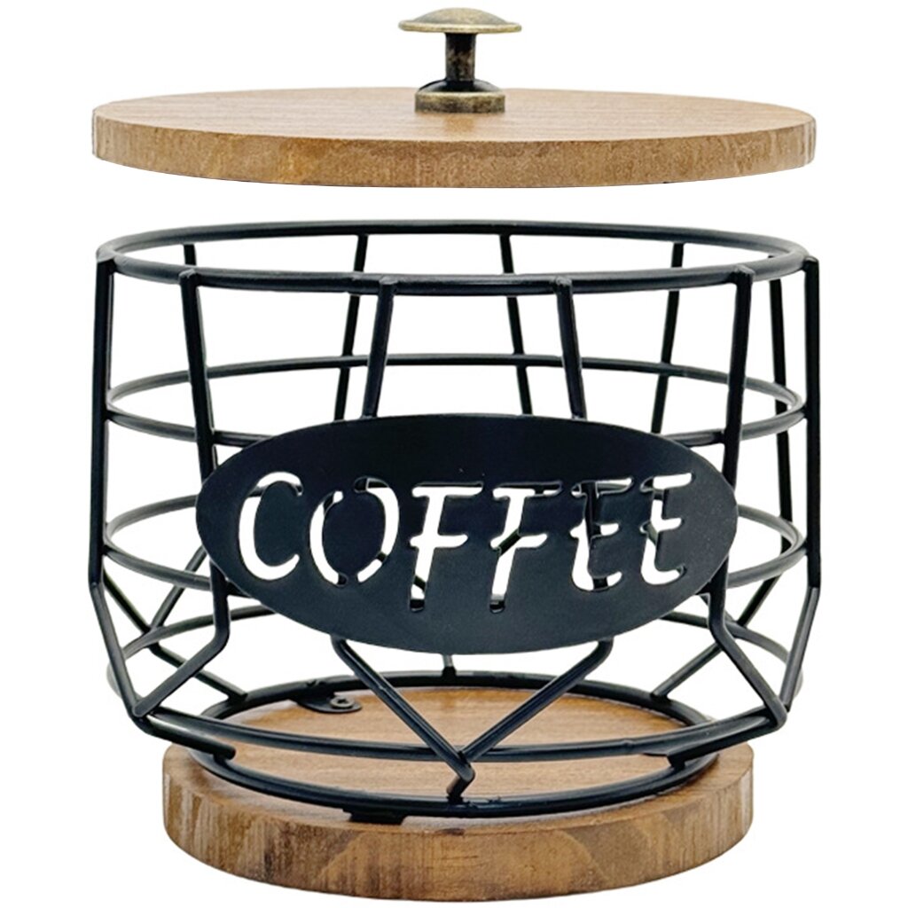 Корзина Для Хранения Кофе Большой Емкости Организатор Кофейных Стручков Лоток Для Стручков Эспрессо