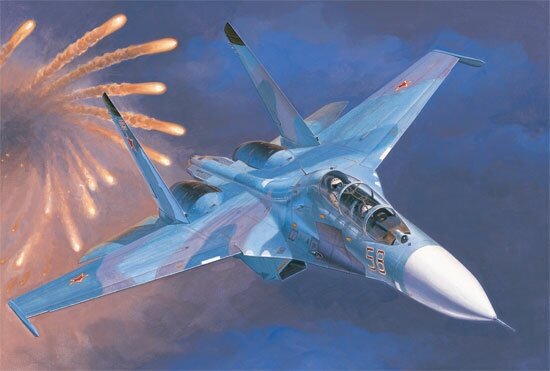 01645 Trumpeter Российский истребитель Су-27УБ 1/72