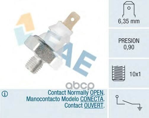 Датчик давления масла FAE арт. 12930 - высокое качество товара по низкой цене