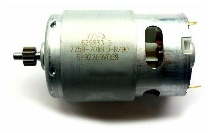 Двигатель (мотор) 18V Makita BDF453, DDF453, DF457D для шуруповерта (оригинал) 629937-8