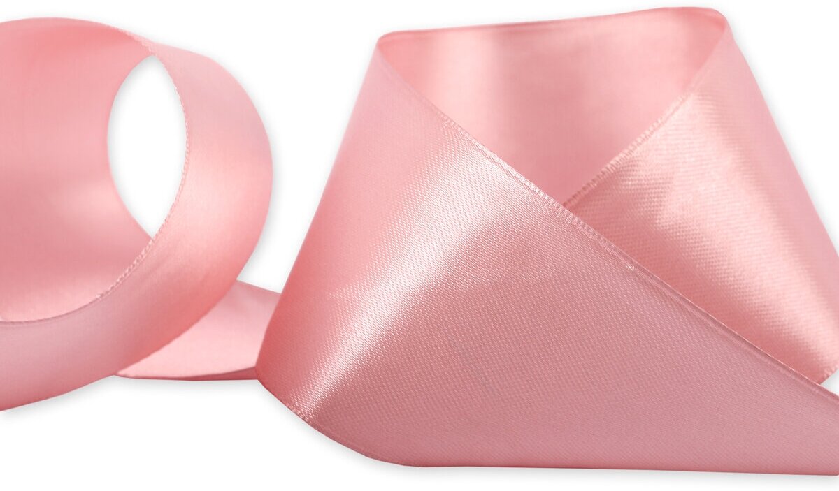 Лента атласная 50 мм "Gamma" AL-50D двухстор. 33 м №041 розовый (т. розовый)