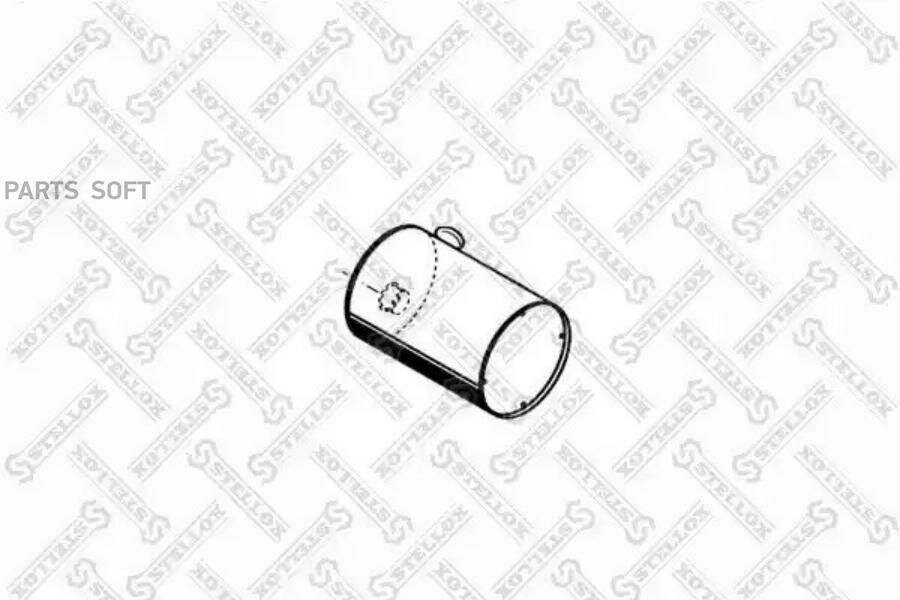 Резонатор(бочка) глушителя ! евро 3 круглый Omn Volvo FH12/16 FL12 FM7/10/12/B12 Stellox арт. 8203011SX