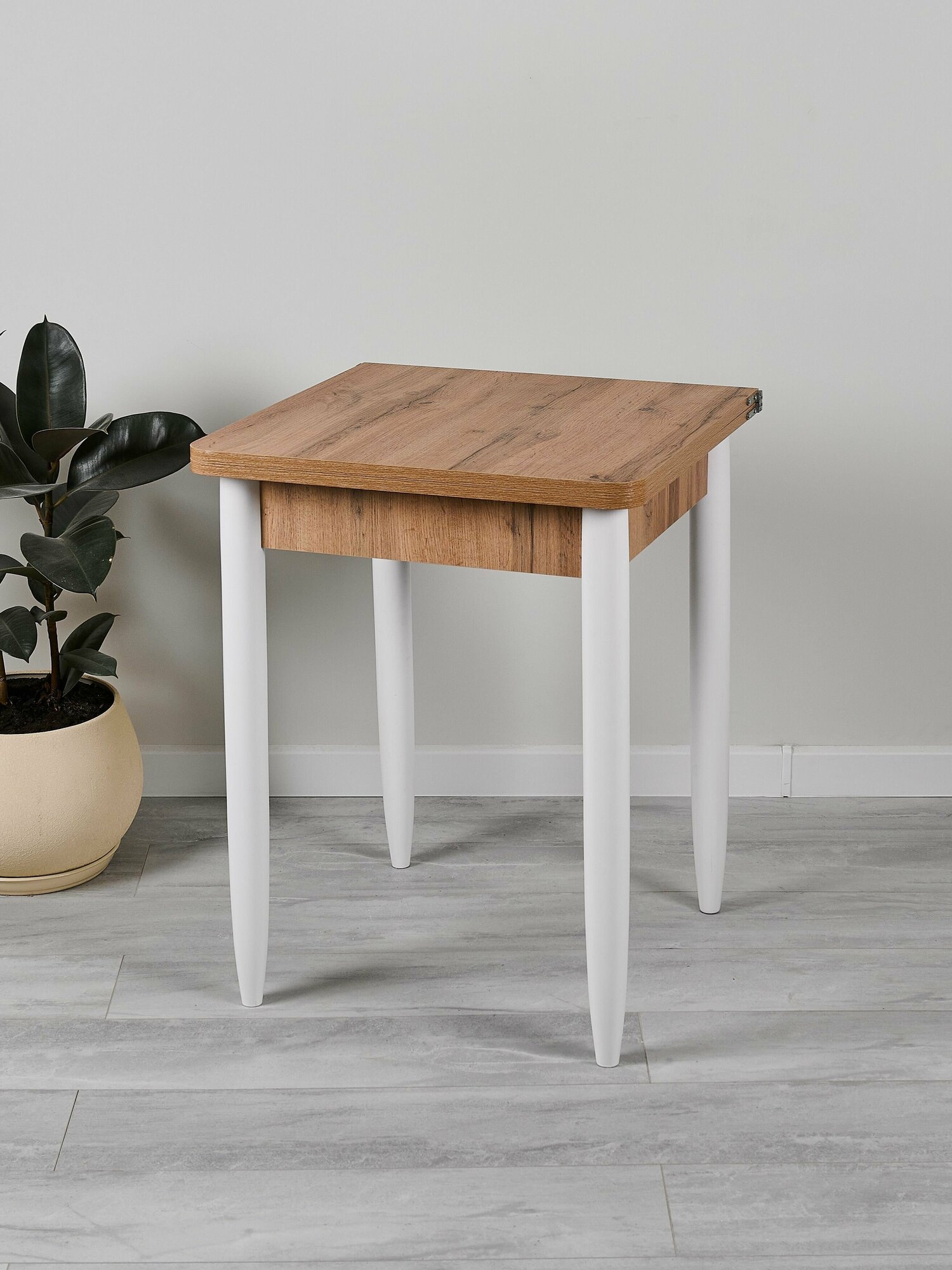 Стол кухонный обеденный раскладной 60*60см