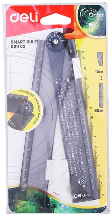 Deli Orbit Линейка 30 см EG01102 точная измерительная линейка для черчения