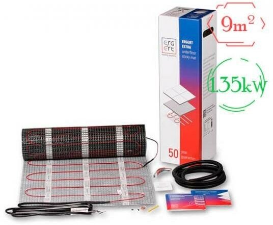 Нагревательный мат Ergert EXTRA-150 (ETME-150) 1350W / 9 м²