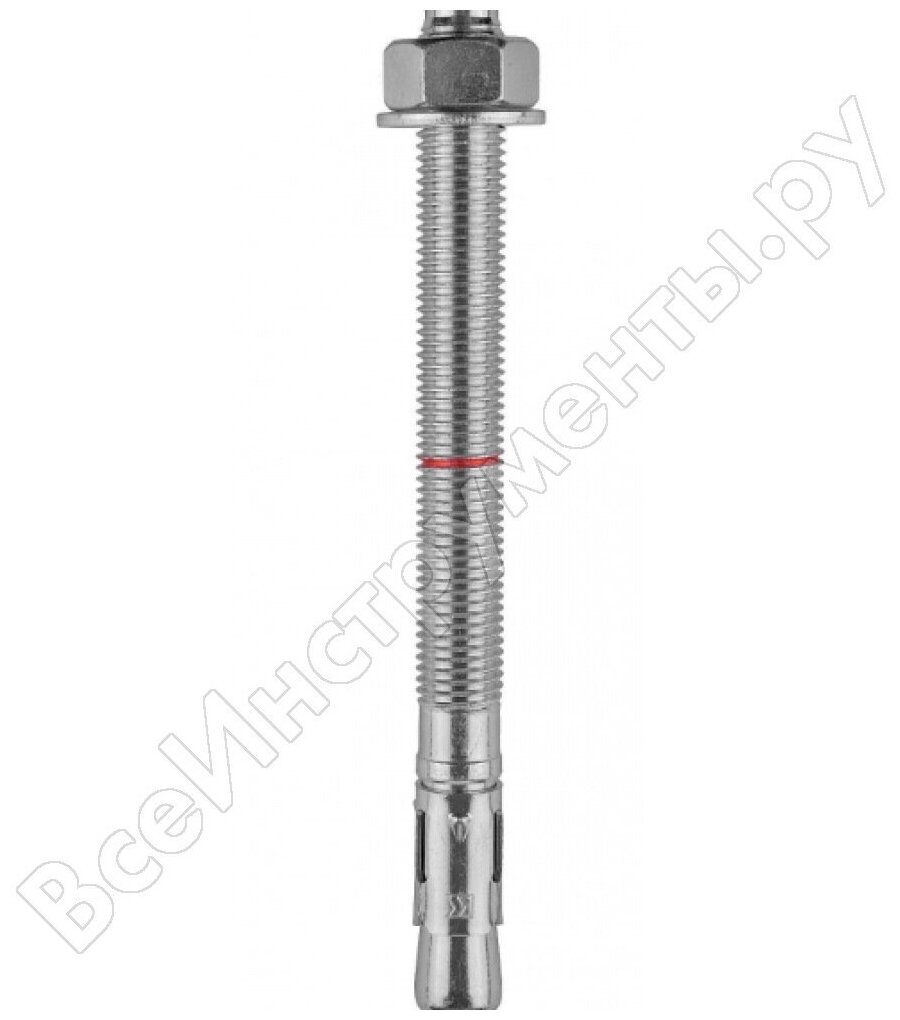 Клиновой анкер KRAFTOOL оцинкованный, М12x120, 25 шт. 302184-12-120, из бетона