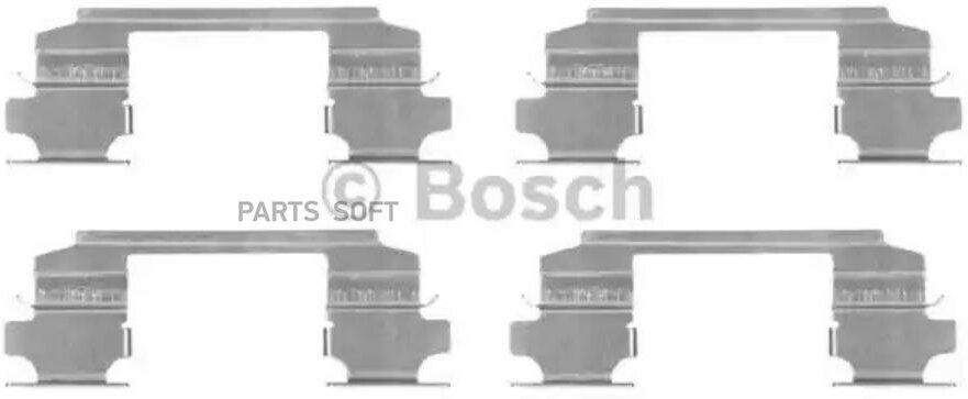BOSCH 1987474436 1 987 474 436_ремк-т тормозных колодок передних!\ Nissan X-Trail 2.0/2.5/2.2D 01-13