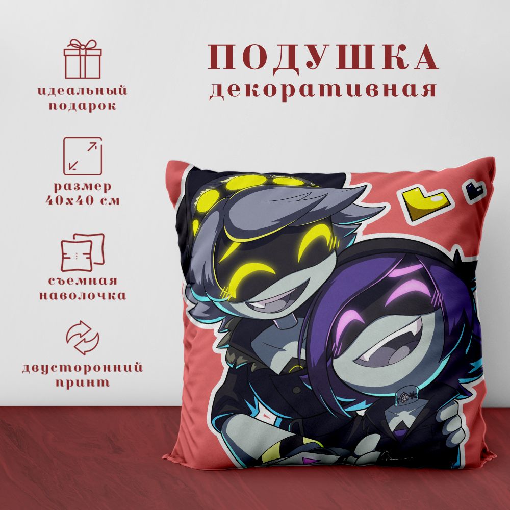 Подушка декоративная - Дроны убийцы (Murder Drones) (40х40 см.)