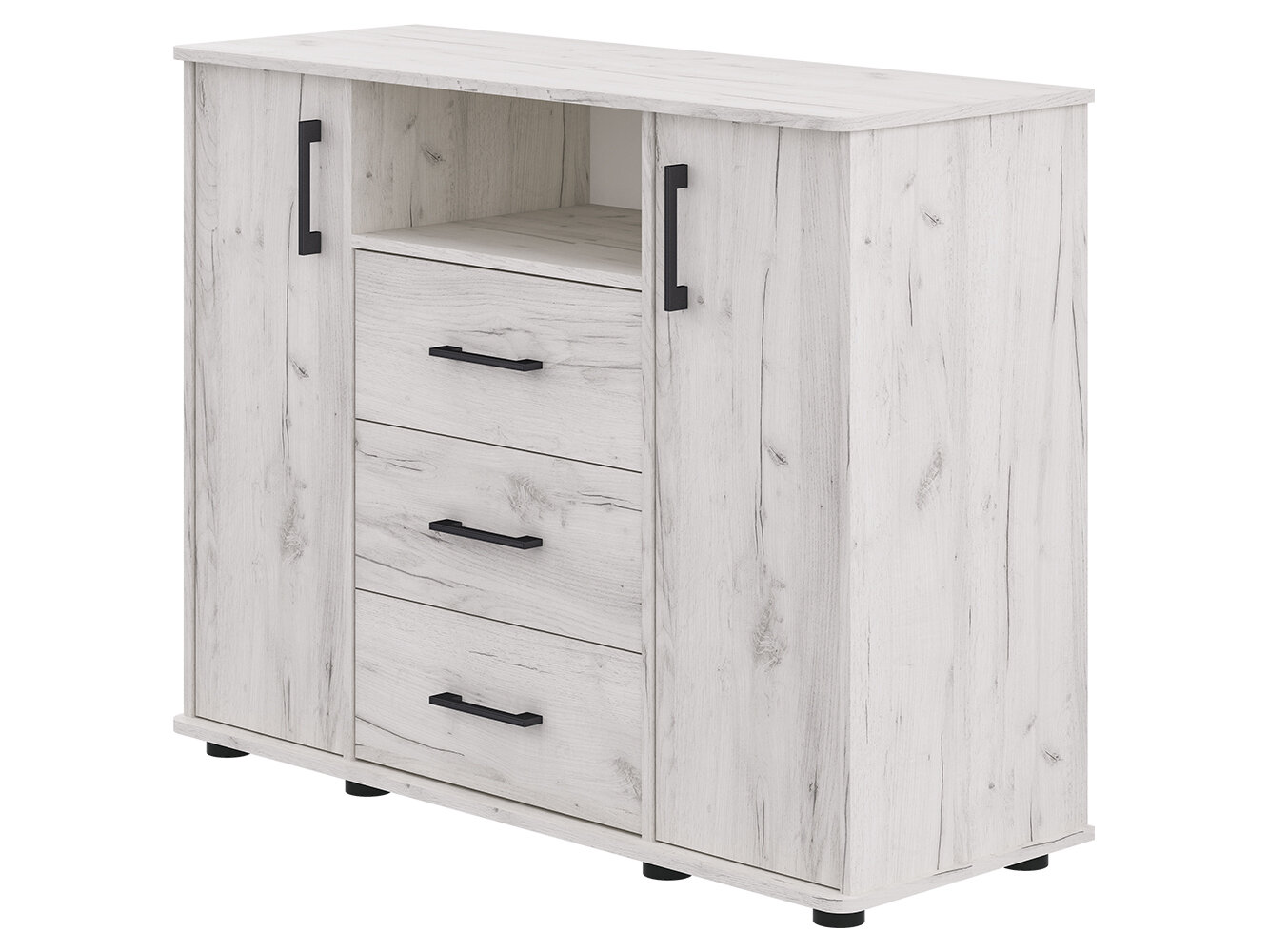 Комод с ящиками и дверцами К-15 крафт светлый