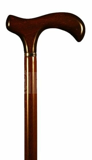 Трость коричневое дерево