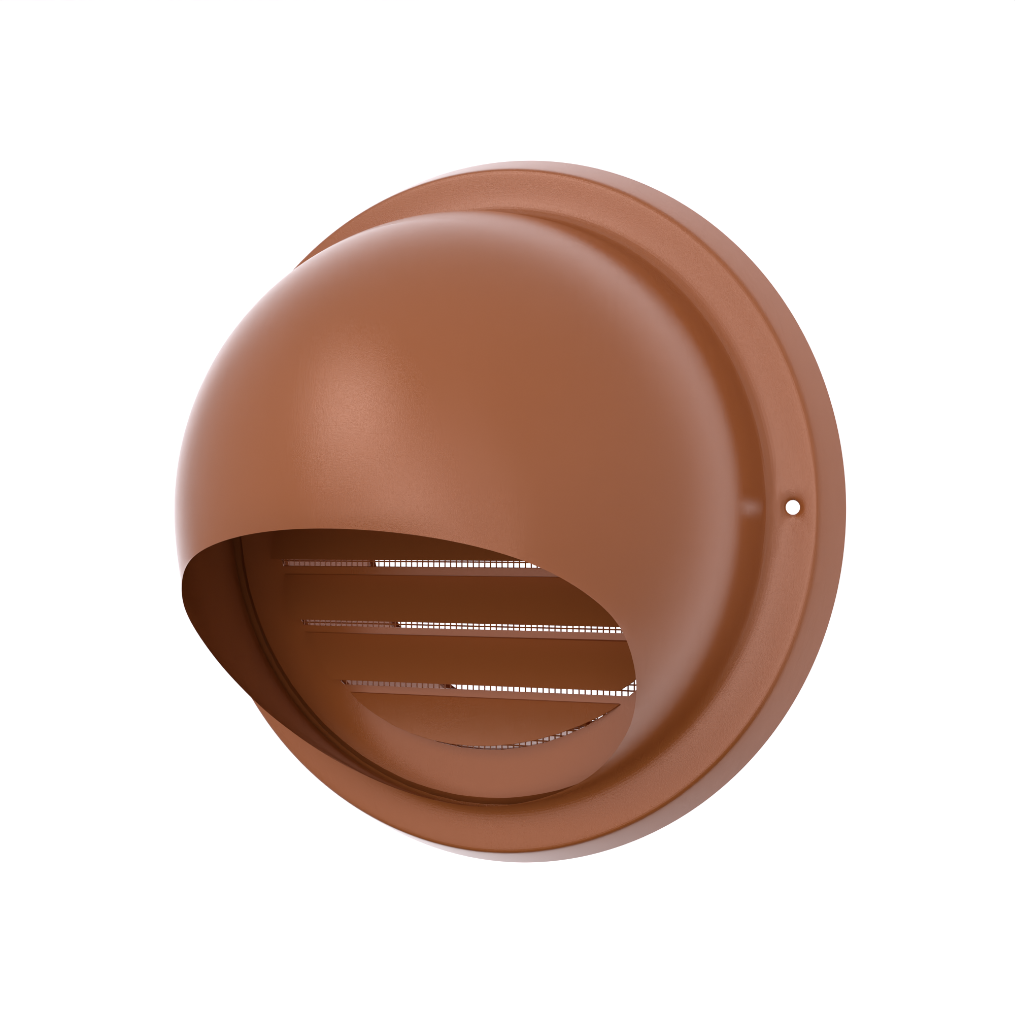 Выход стенной металлический D125 мм RAL8023 оранжево-коричневый матовый