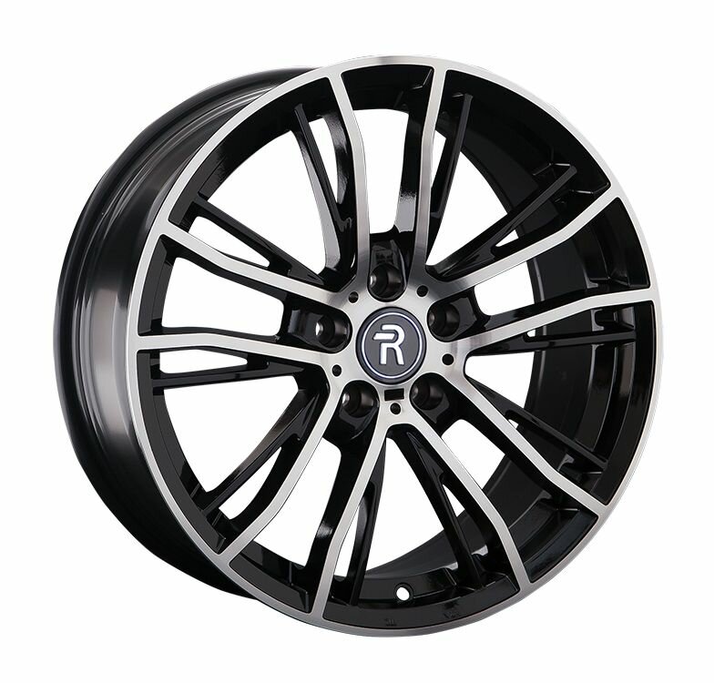 Колесный диск Replay B200 19x8.5" PCD5x112 ET25 D66,6 черный глянцевый с полированными лучами