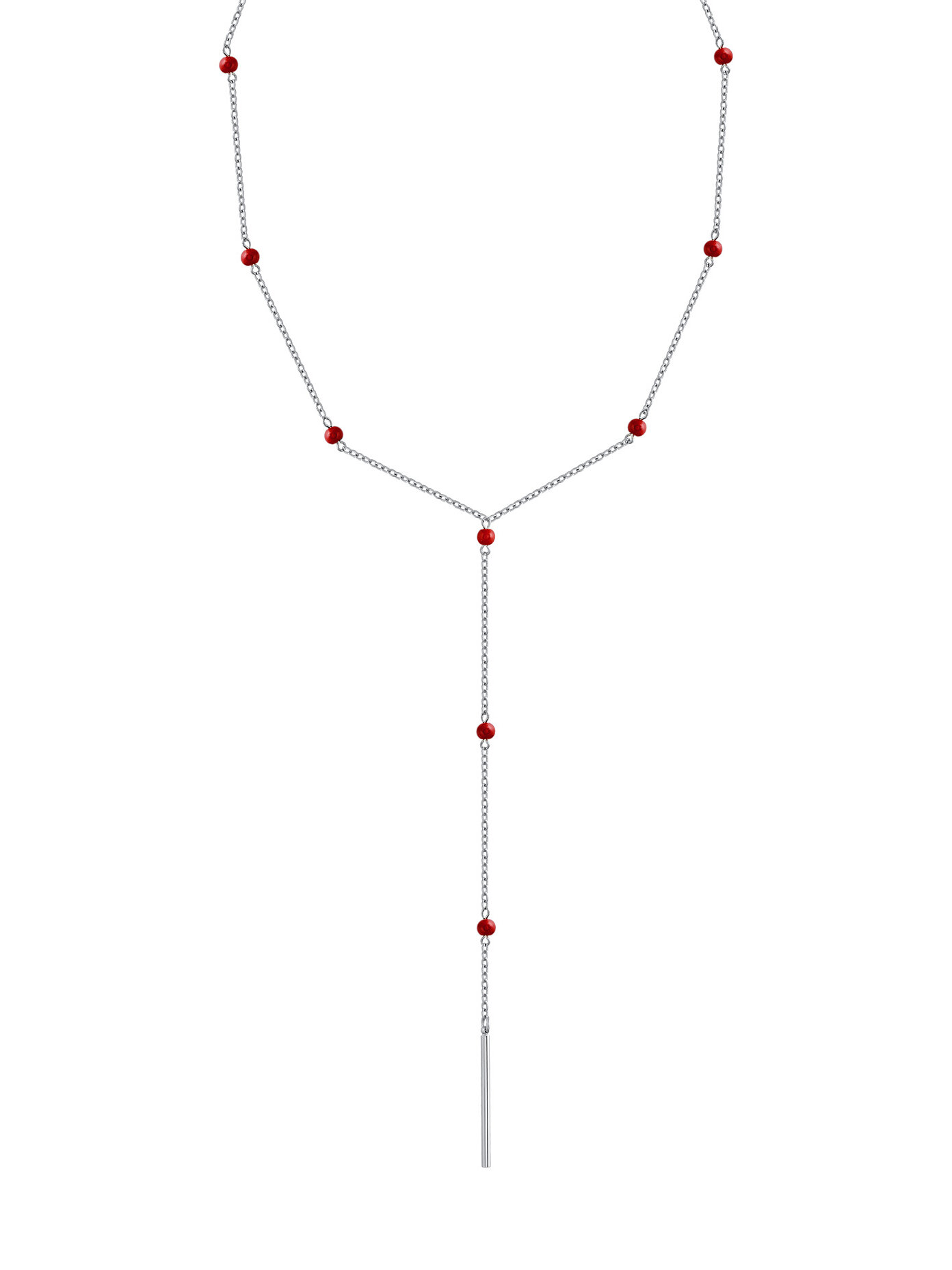 Колье, коралл