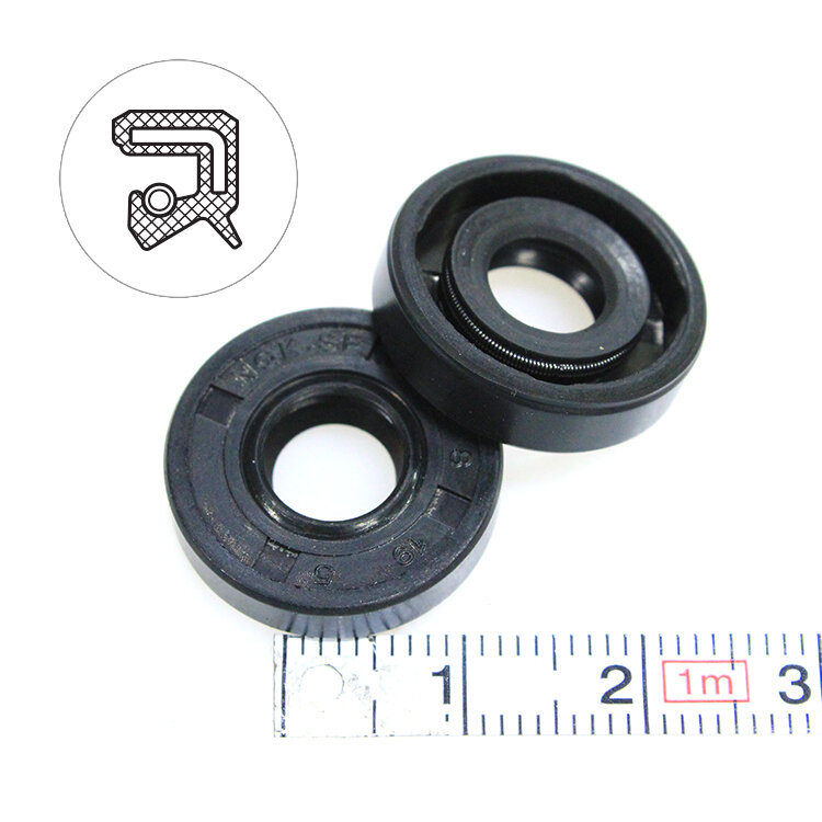 Манжета армированная (Сальник) 8х19х5 (тип 2 / TC) 70NBR (упаковка 2 шт.)