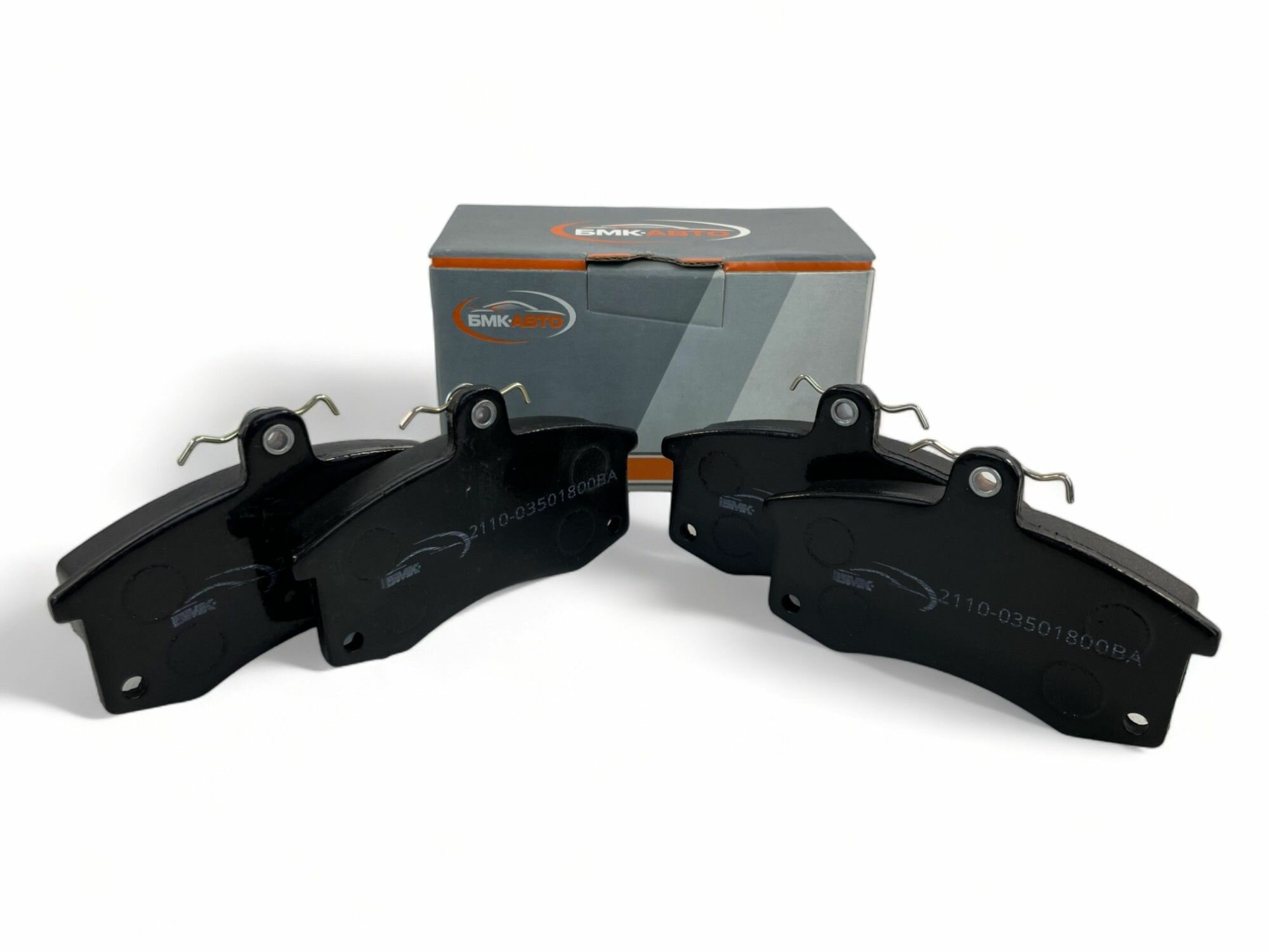 Колодки тормозные передние для а/м Lada/ВАЗ 2110-12, Приора (2170), Калина (1117-19), Гранта (2190) 211003501800 бмк-авто