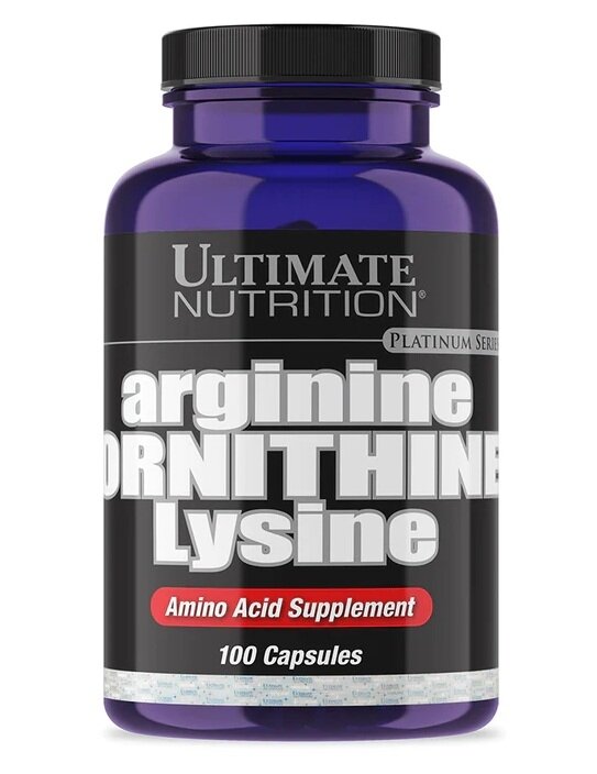 Ultimate Nutrition Arginine Ornithine Lysine (100 кап)