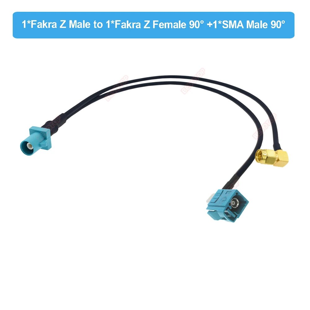 BEVOTOP BT2205-RG174 Удлинительный кабель навигации GPS 50см 0.5M, 1ZM to 1ZF901SMAM90