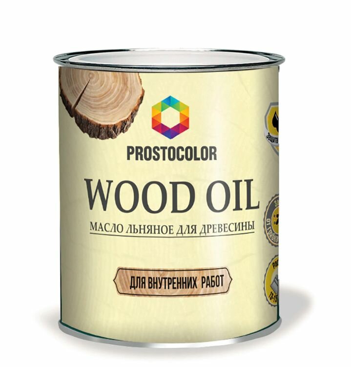 Масло льняное для древесины PROSTOCOLOR Wood Oil 0,75 л