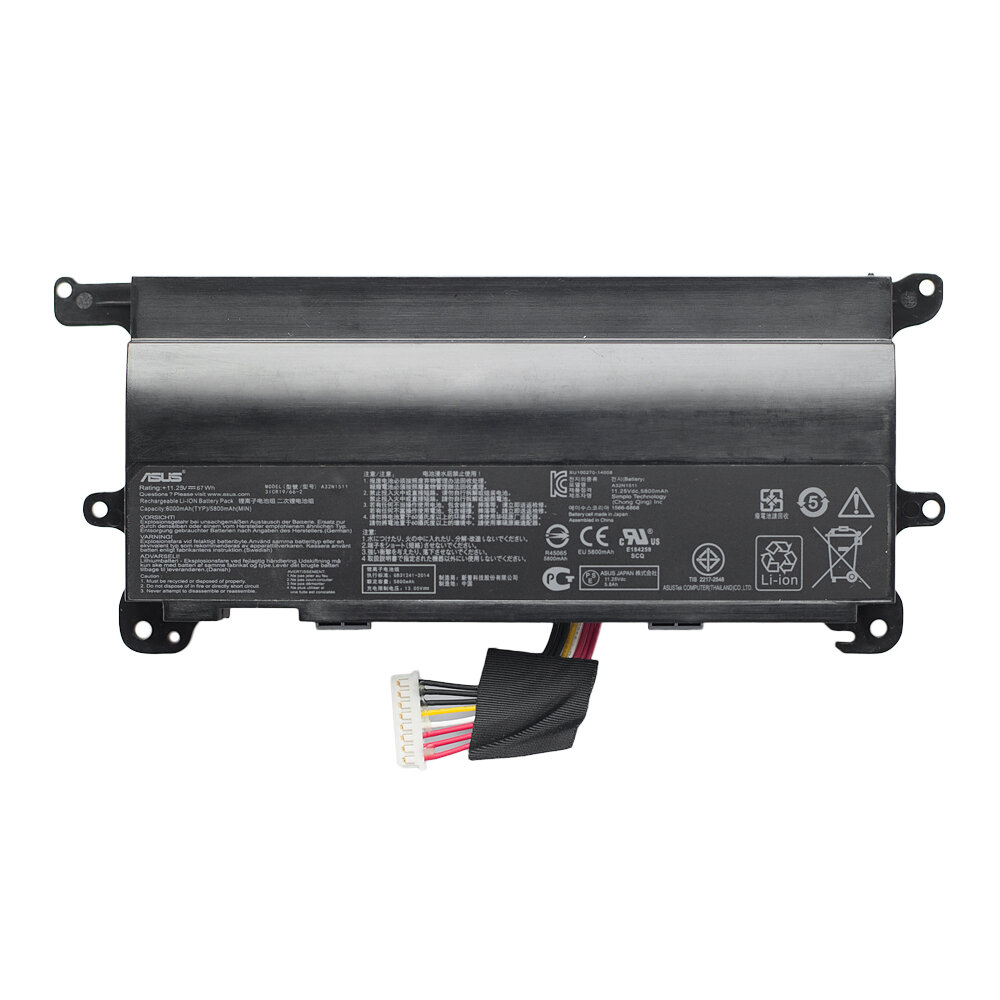 Аккумулятор для ноутбука Asus ROG G752VT / ROG G752VM / ROG G752VL / A32N1511 - батарея ORG 6000mAh