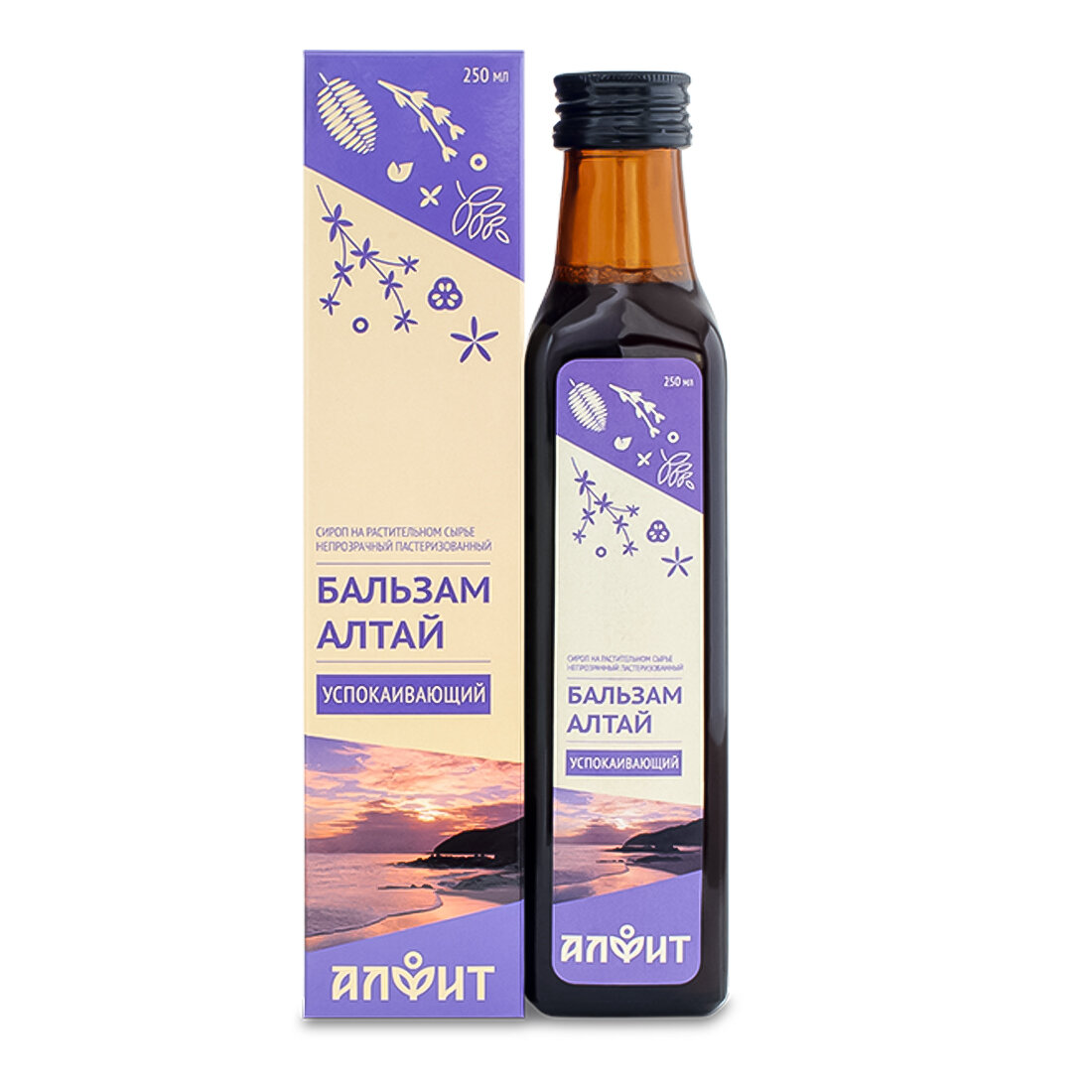 К пище "бальзам алтай успокаивающий", 250 мл, Алфит