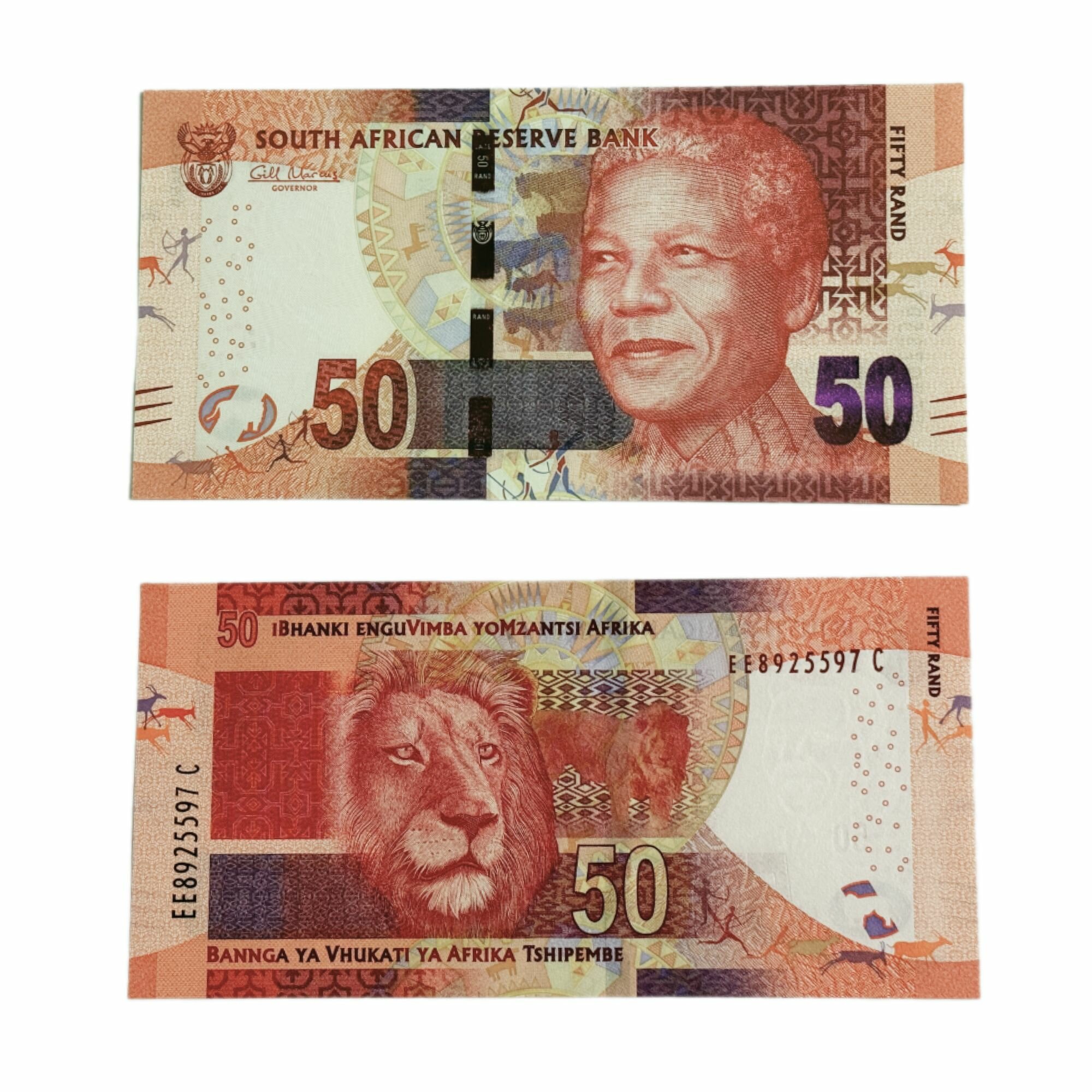 Банкнота Южная Африка 50 рандов 2012 год (UNC) Pick-135а