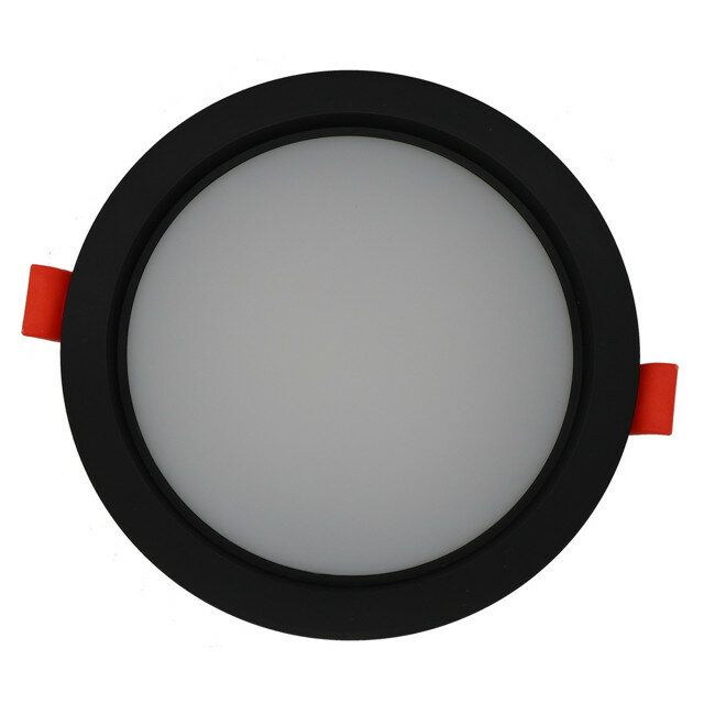 Балтийский стиль встраиваемый светильник 16Вт 4500К черный с алюминиевым корпусом