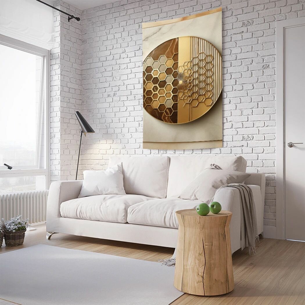 Вертикальное фотопанно на стену JoyArty "Мраморные фигуры", из ткани, 150х200 см