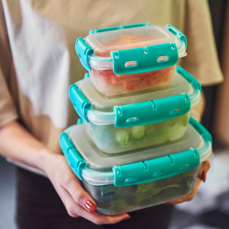 Набор контейнеров д/СВЧ 3шт (0,38 /0,8/1,5 л) герметич.