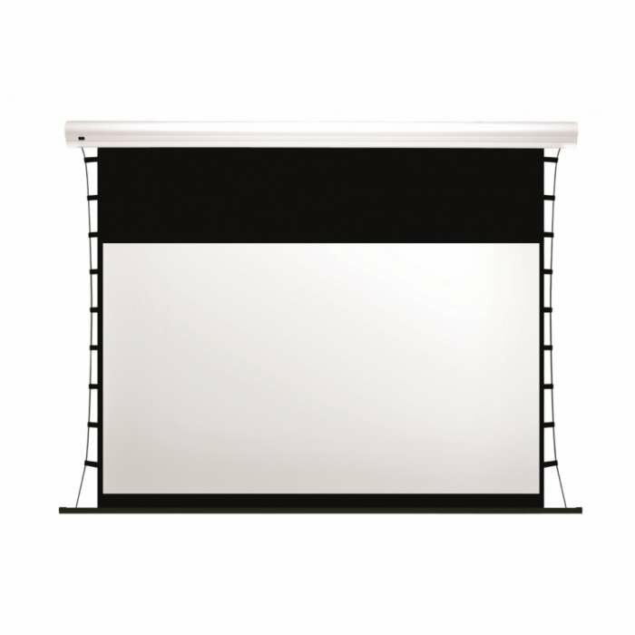 Экран проекционный Kauber Blue Label Tensioned BT Cinema, 131"с электроприводом 16:9 Clear Vision, область просмотра 163x290 см. дроп 40 см, длина корпуса 327 см.