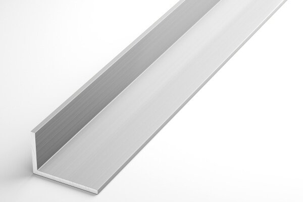 Уголок алюминиевый 30х20х2,0мм, длина 1м, лука, Уп 11.1000.501л Анод серебро матовое, 2 шт